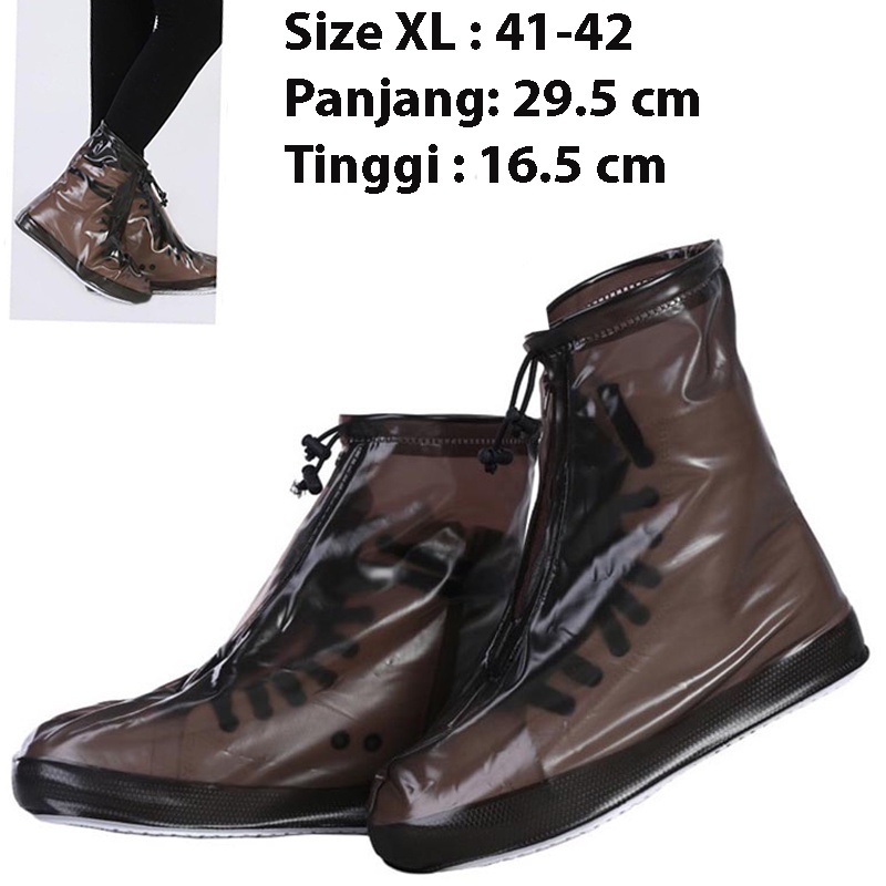 Jual Rhodey Rain Cover Hujan Sepatu dengan Reflektor Cahaya Size S M L ...