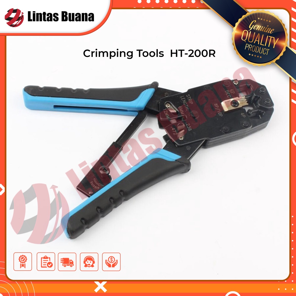 Jual Tang Crimping tools RJ45 RJ11 HT-200R | Shopee Indonesia