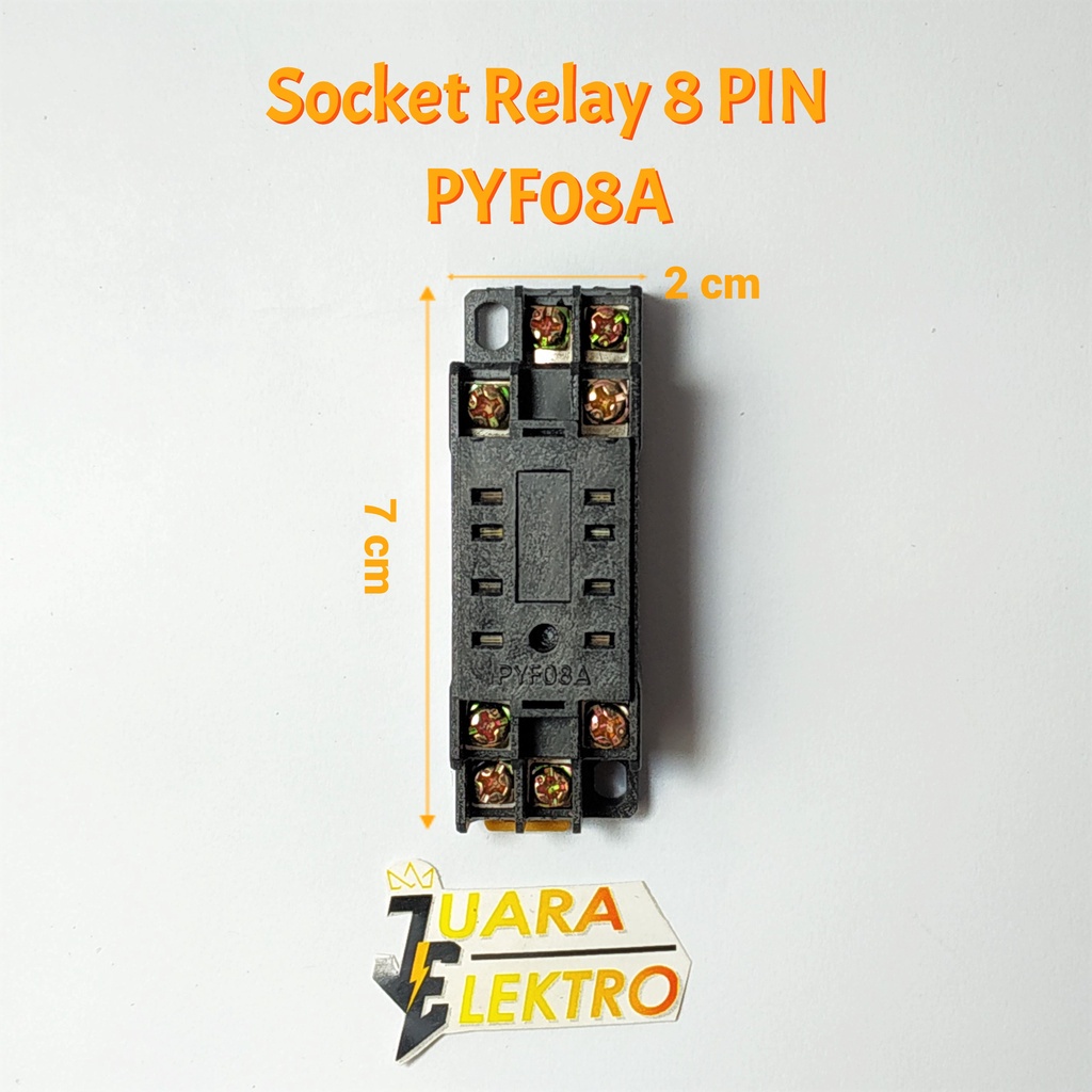 Jual Socket Relay 8 PIN PYF08A | Soket Dudukan Untuk Relay 8 PIN / Kaki ...