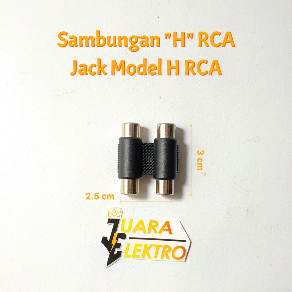Jual Sambungan H RCA | Sambungan RCA Model H / Jack H RCA JE 2270 ...