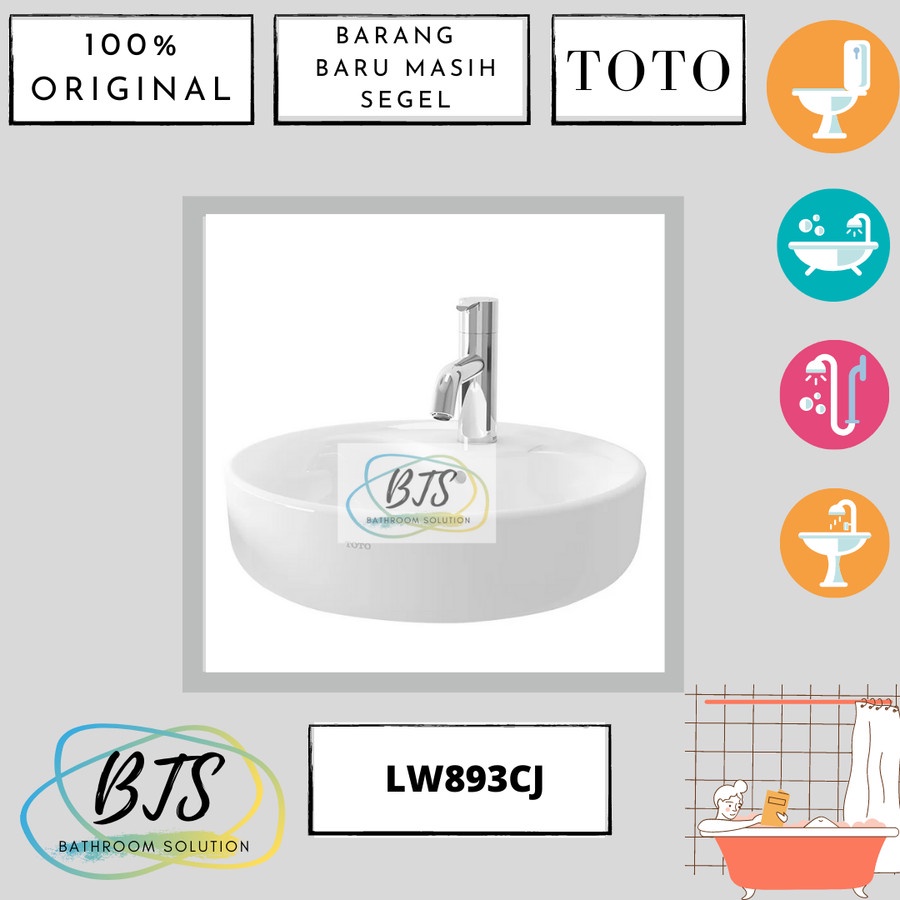 Jual Wastafel meja OMNI TOTO LW893CJ/ LW 893 CJ/ LW893 CJ/ LW 893CJ ...