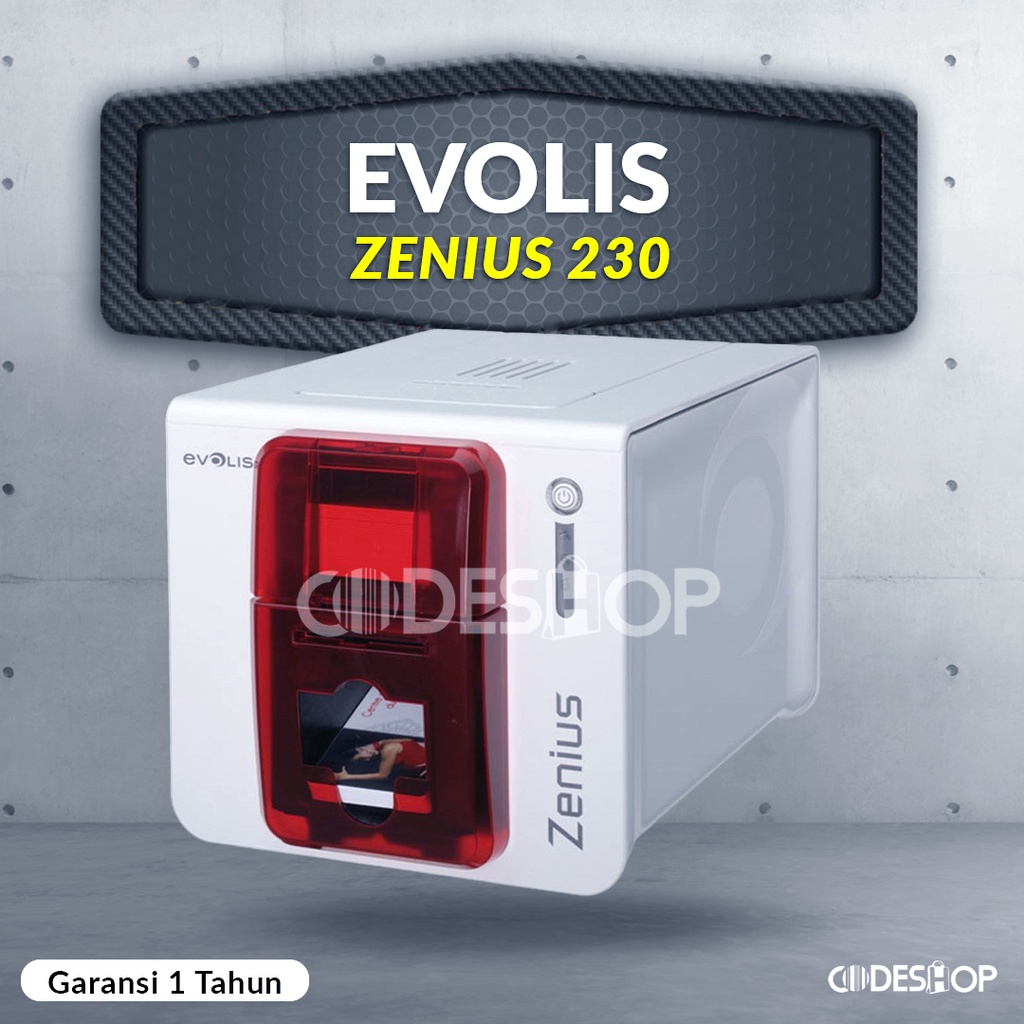 Jual EVOLIS ZENIUS 230 ID Card Printer Single Side Classic Red | Shopee ...