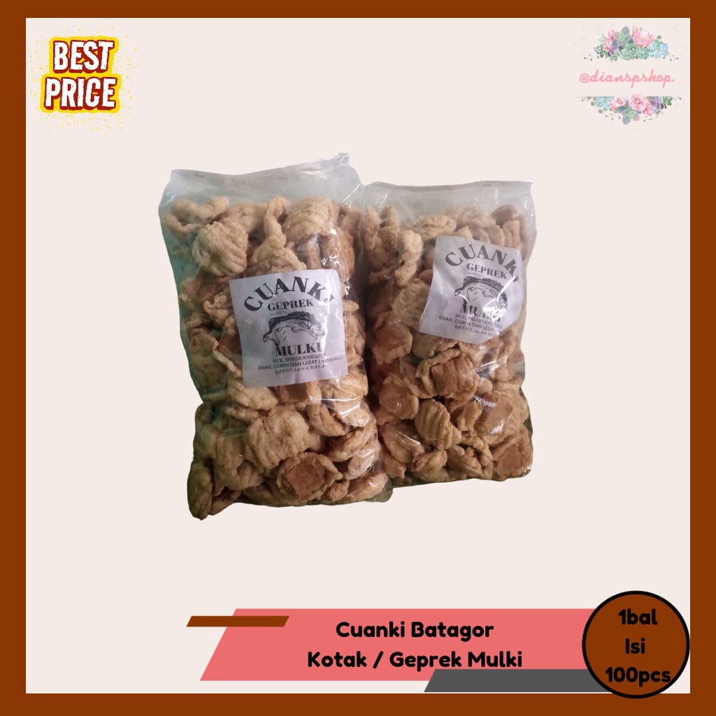 Jual Cuanki Batagor Kotak | Cuanki Batagor Geprek Merk Mulki 1bal isi ...