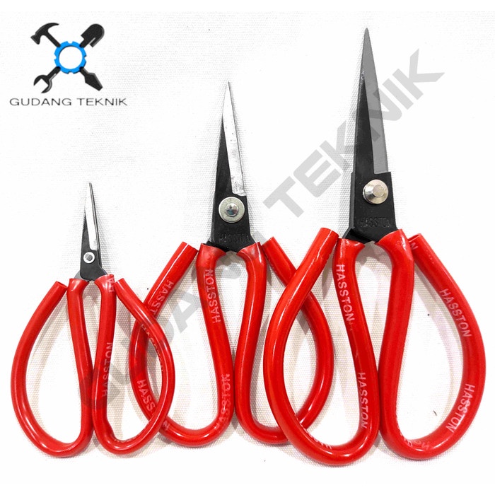 Jual (MERAH) Gunting Kodok Serbaguna Ukuran 5" 7'' 8" HASSTON PROHEX ...