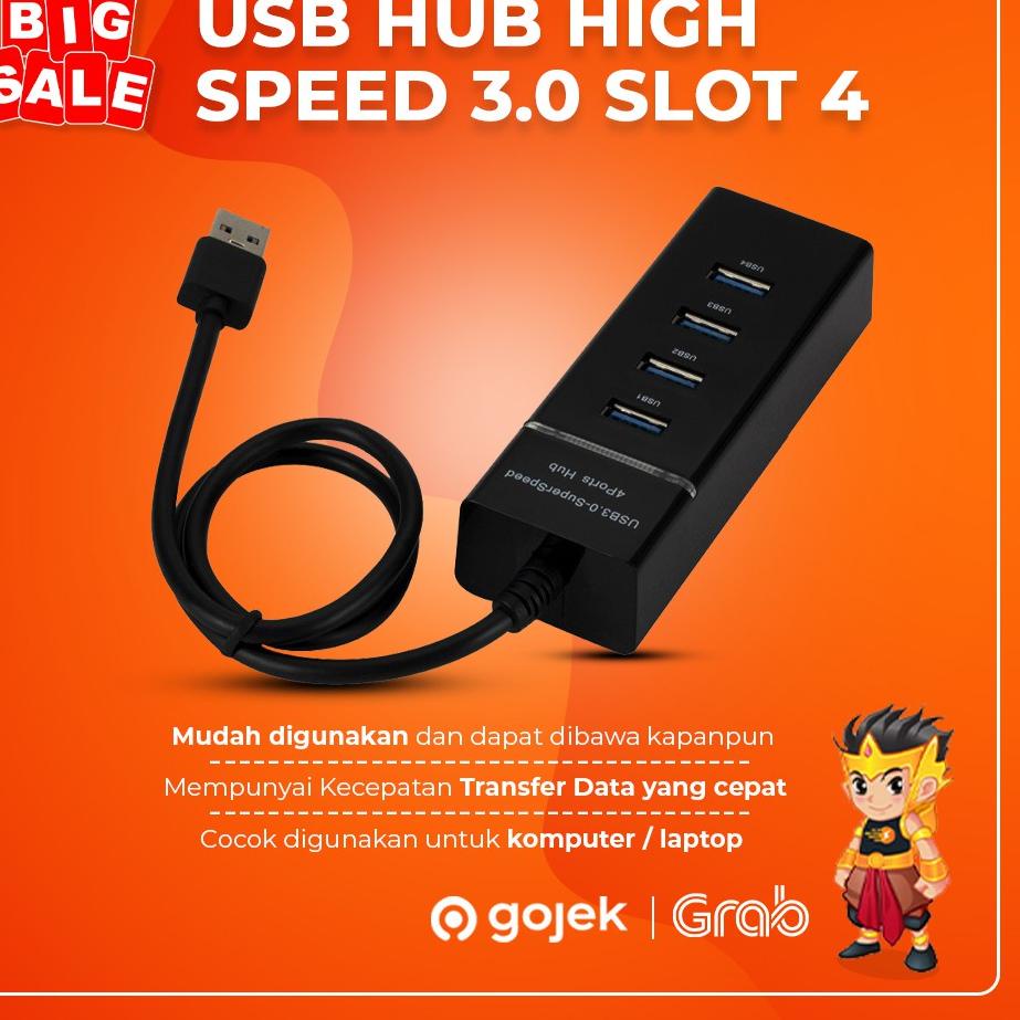 Jual Segera Cek USB HUB High Speed 3.0 Slot 4 Port 5Gbps Komputer ...