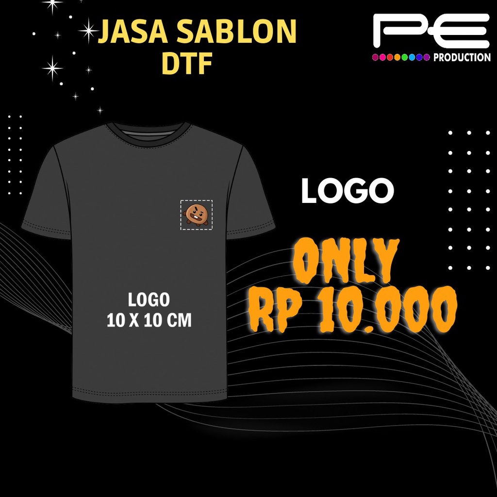 Jual JASA SABLON DTF PRESS A3//A4///A5//LOGO | Shopee Indonesia