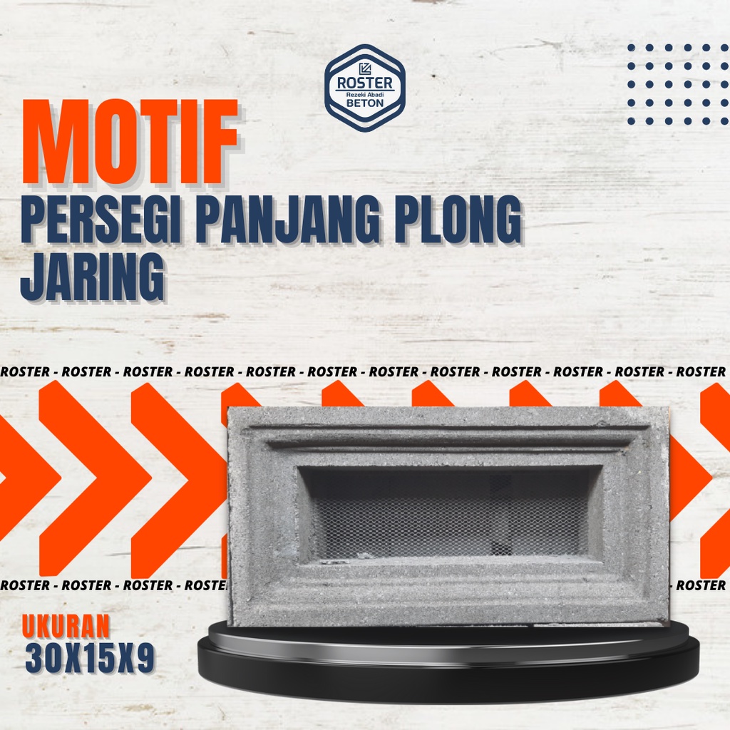 Jual Roster Loster Lubang Angin Rumah Motif PP Jaring Ukuran 15x30 cm ...