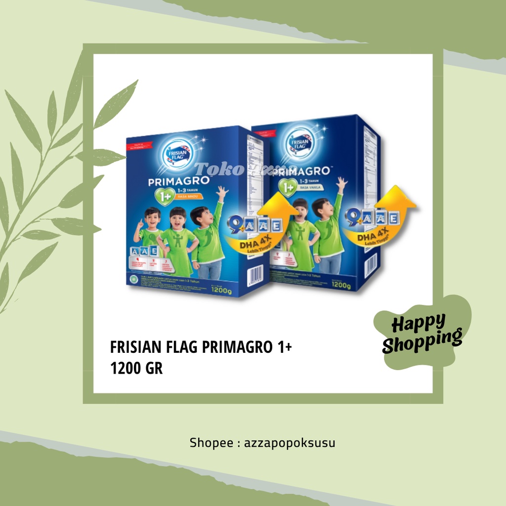 Jual FRISIAN FLAG/PRIMAGRO/1+/3+/1200 GR/1,2KG/VANILLA/MADU | Shopee ...