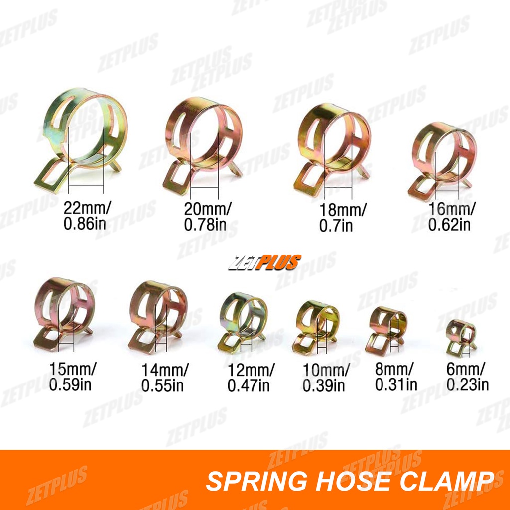Jual KLEM SELANG JEPIT UNIVERSAL / Spring band hose clamp kompresor ...