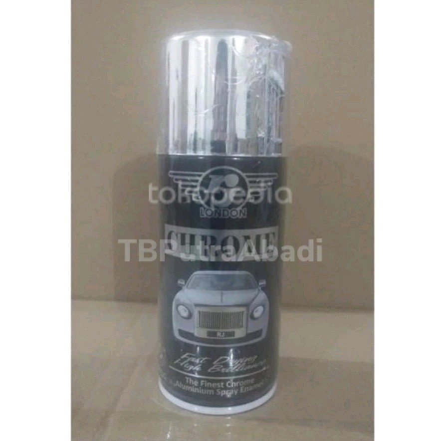 Jual Cat Semprot Chrome RJ Pilox Pylox Chrome Cat Semprot Alumunium 150 ...