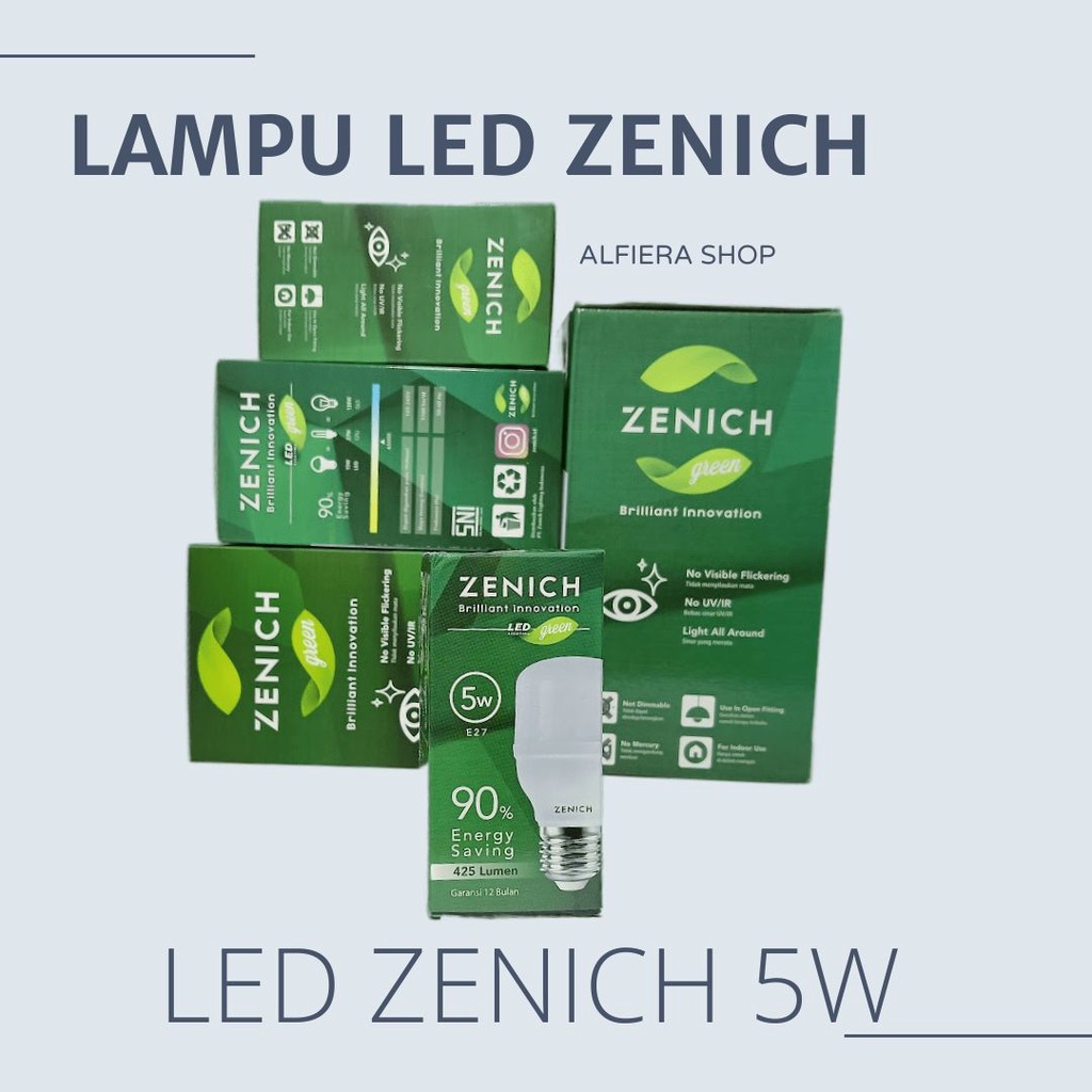 Jual LAMPU LED T BULB LAMPU LED ZENICH 5 WATT LED GARANSI 1 TAHUN ...