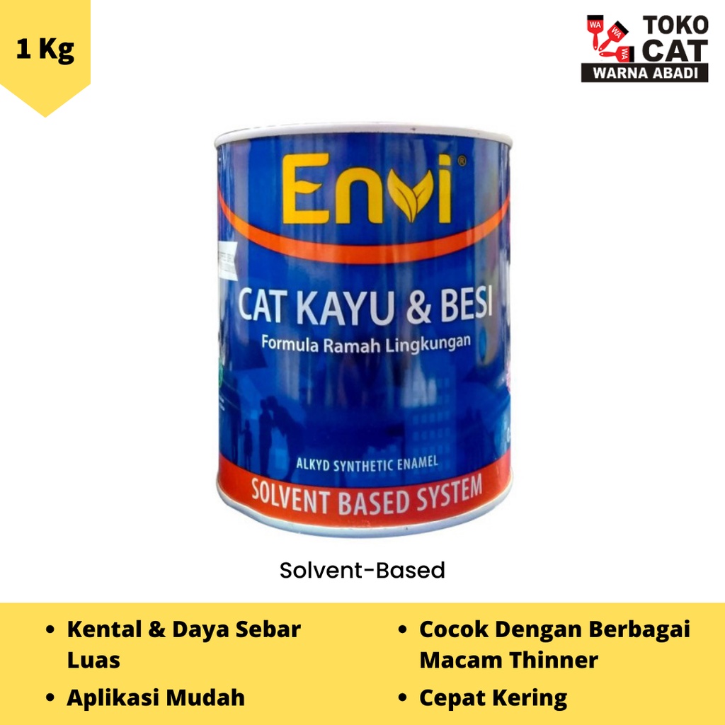 Jual CAT KAYU BESI ENVI WARNA STANDART 0.9 LITER | Shopee Indonesia