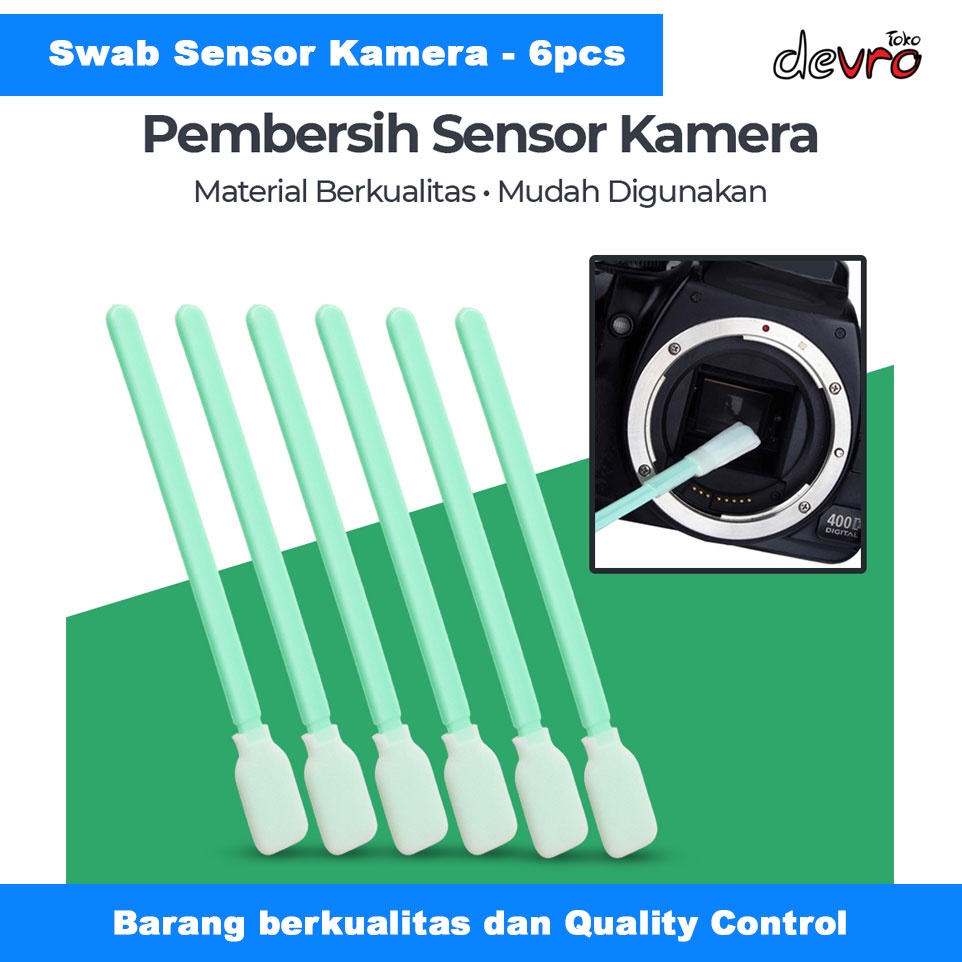Jual Pembersih Sensor Kamera CCD SWAB CMOS Lensa Kamera 6 PCS - Ikacha ...