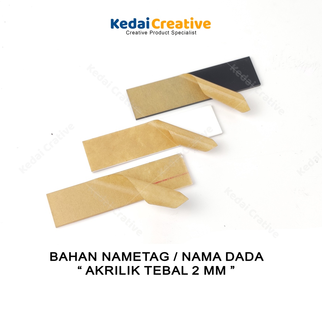 Jual Kedaicreative Name Tag / Nametag / Nama Dada / Papan Nama Dada ...