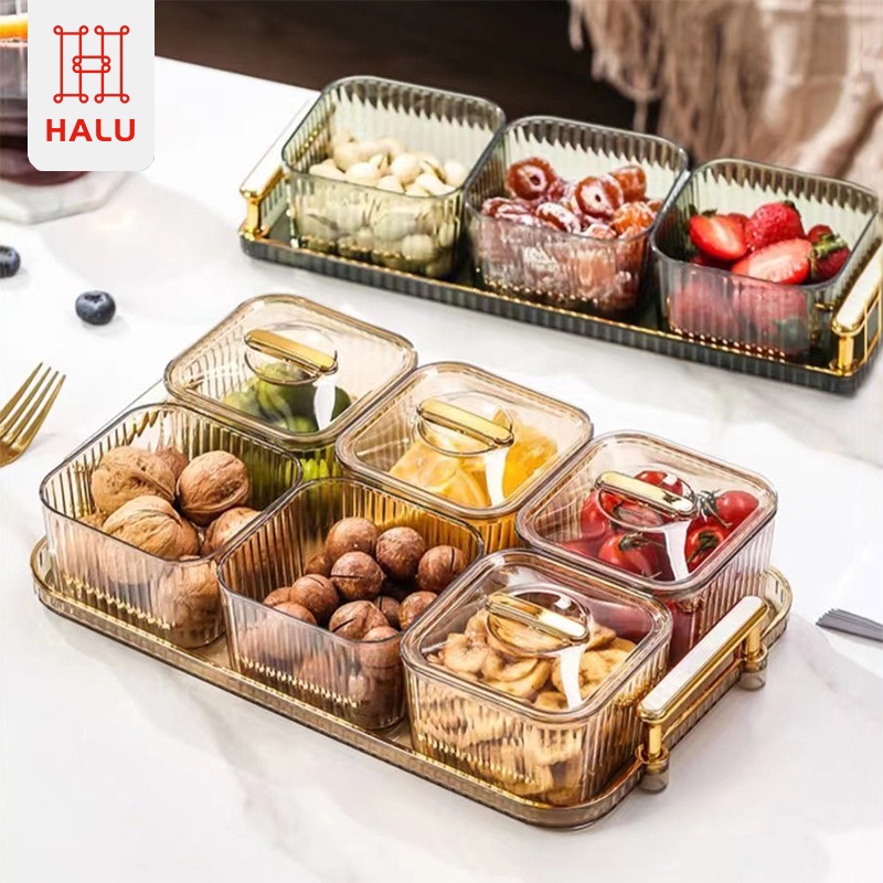 Jual Halu Tempat Saji Snack Cemilan Buah Serbaguna Permen Box Container ...