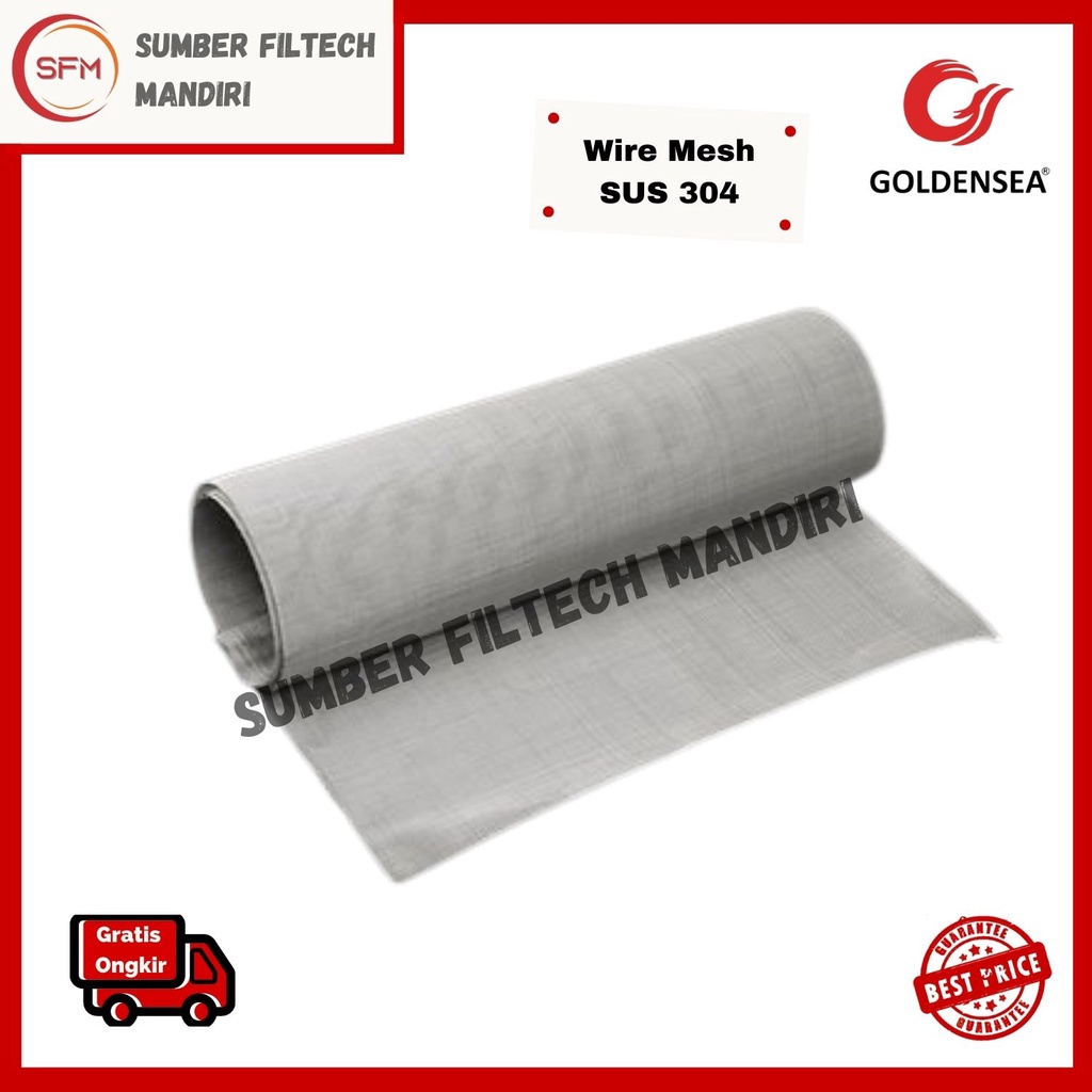 Jual Wire Mesh Saringan SS 304 # 150, 180 (Lebar 1m) - Kawat Ayakan ...