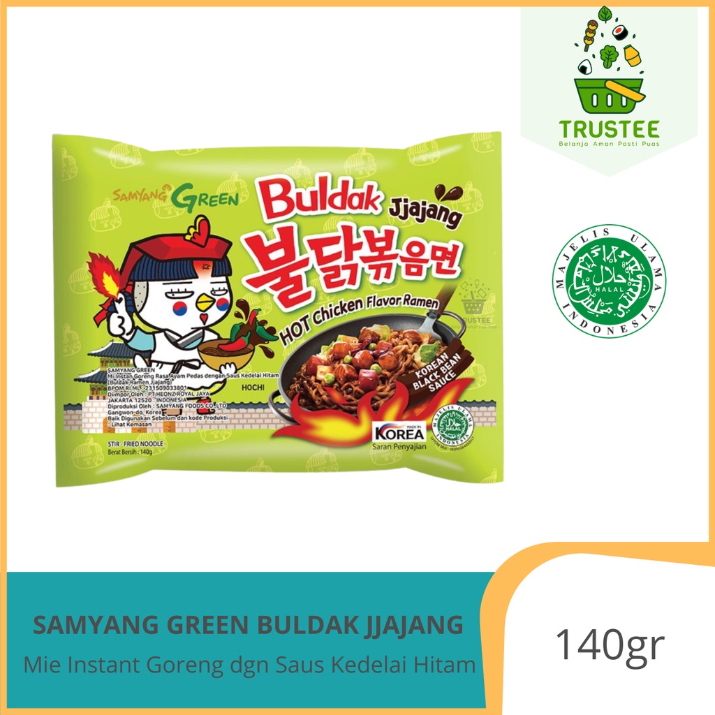 Jual Halal Samyang Green Hot Chicken Ramen Buldak Cheese Carbonara ...