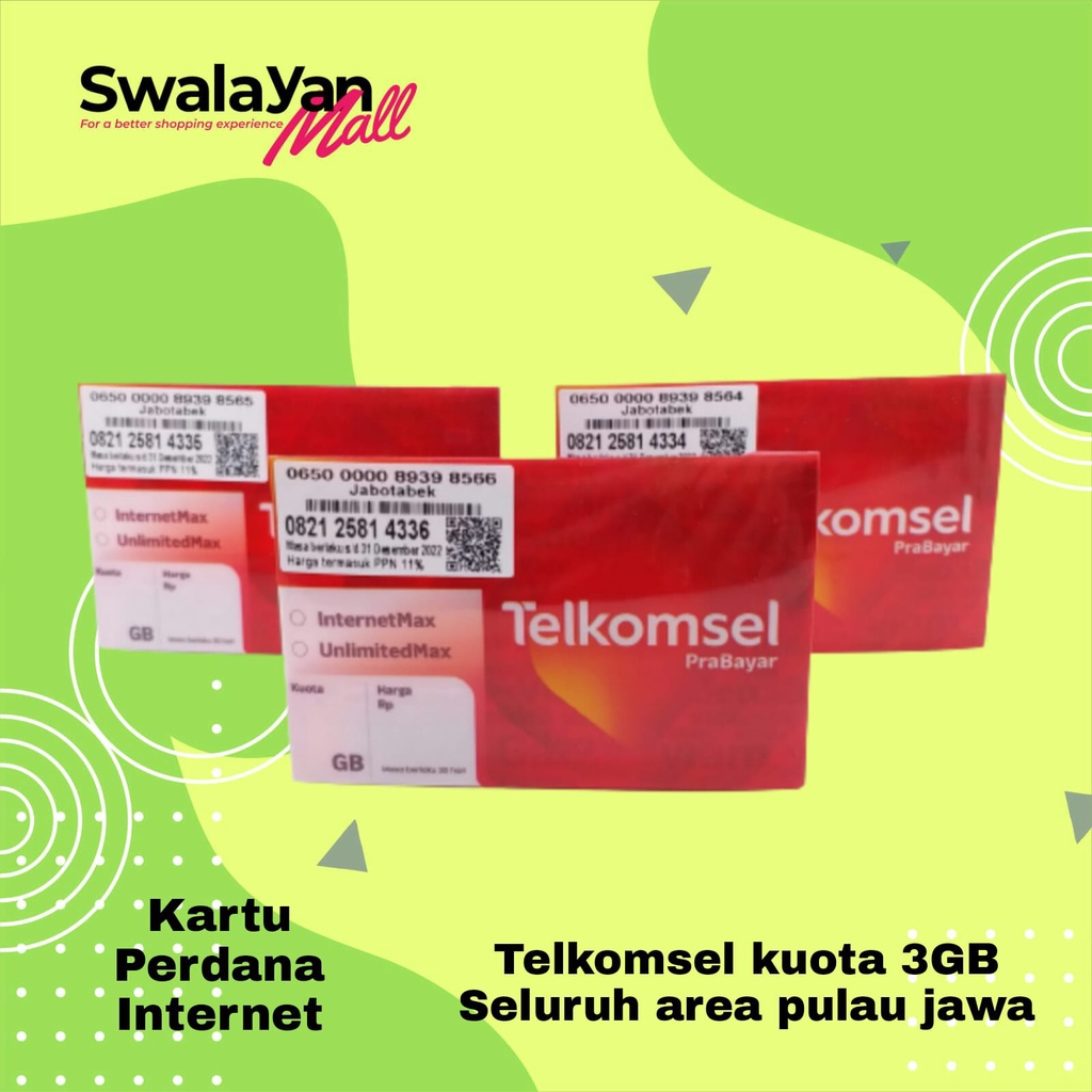 Jual Kartu Perdana Telkomsel 3GB Untuk Modem Router Handphone Dll ...