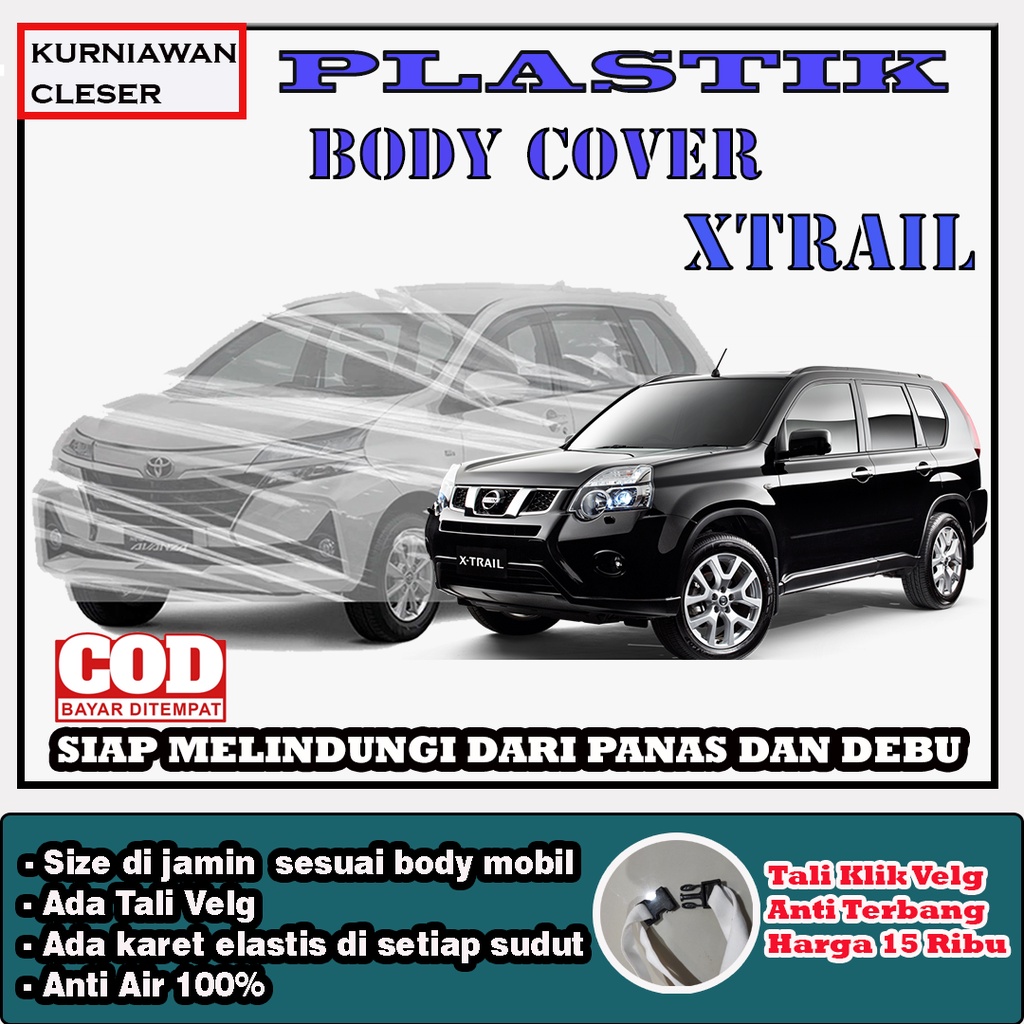 Jual Selimut Sarung Mobil Plastik Body Cover Mobil Plastik Bening ...