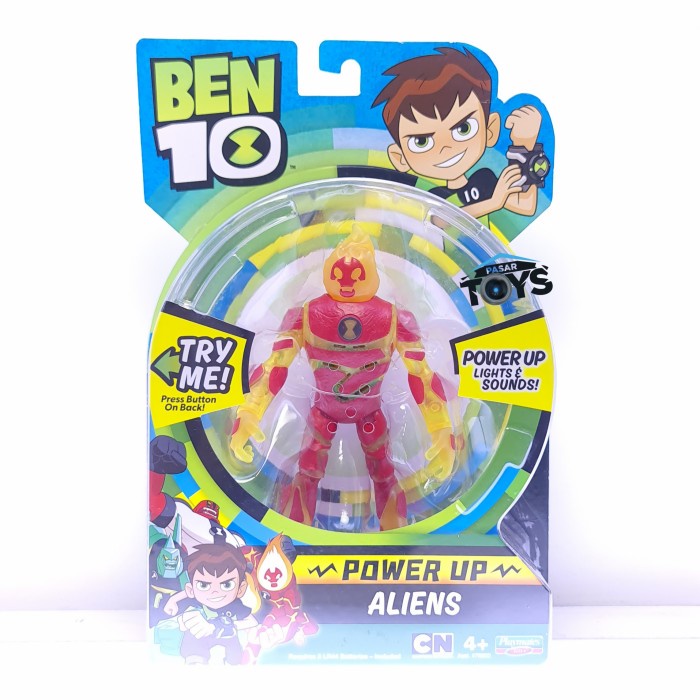 Jual Ben 10 Power Up Aliens Heatblast Figure #Original | Shopee Indonesia