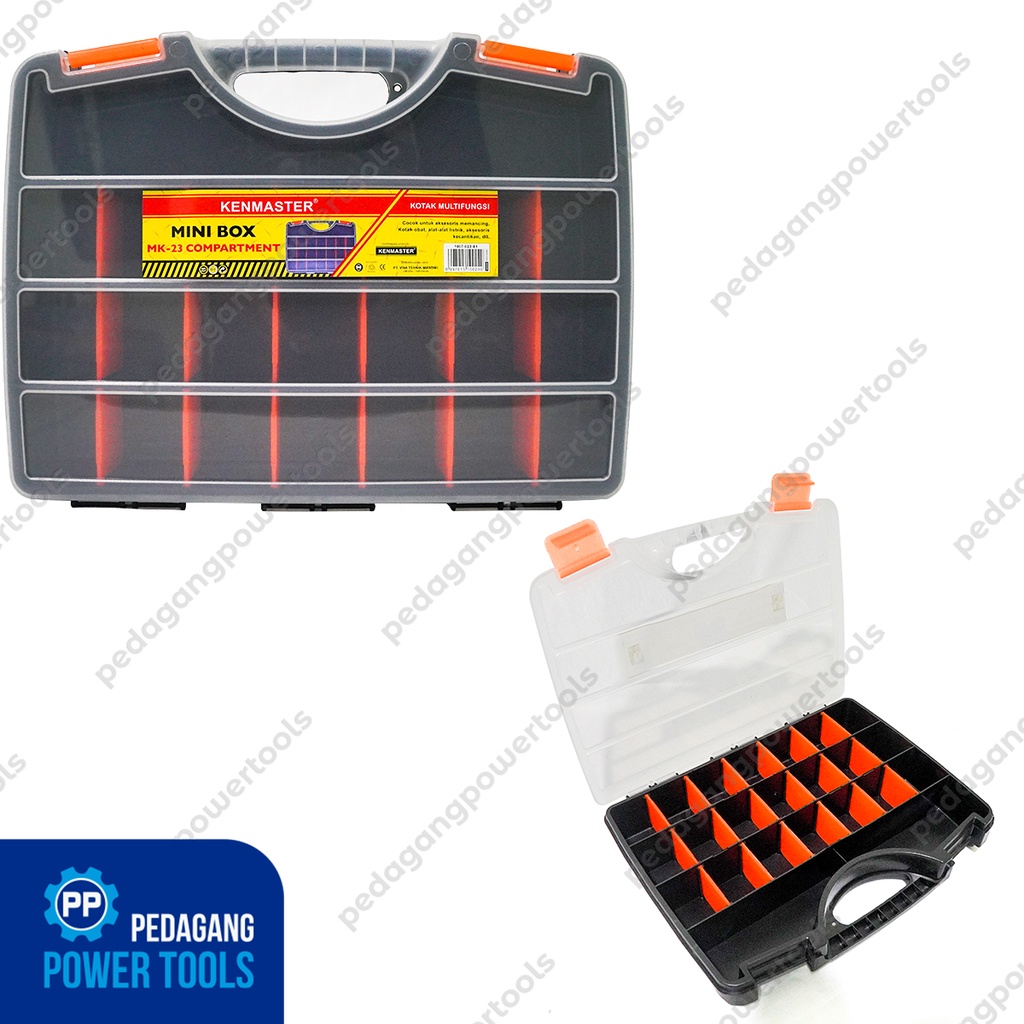 Jual KENMASTER MK 23 SLOT MINI TOOL BOX PLASTIK TOOLBOX WITH HANDLE ...