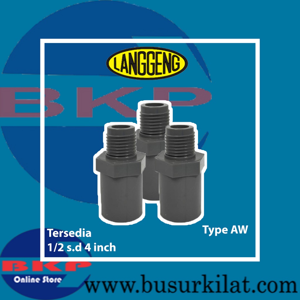 Jual Valve Socket / SDL 1 inch merk Langgeng Pvc type AW | Shopee Indonesia