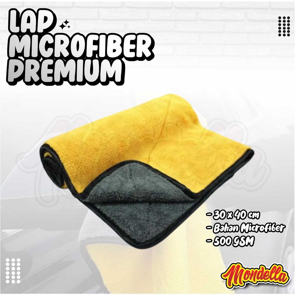 Jual Kain Lap Microfiber Premium Ukuran Jumbo 30X40 Lap Micro Fiber 2 ...