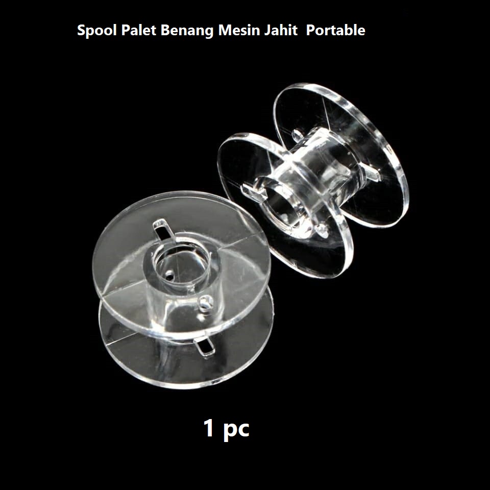 Jual Bobbin/Spool Plastik Bening Mesin Jahit Multifungsi Portable Harga ...