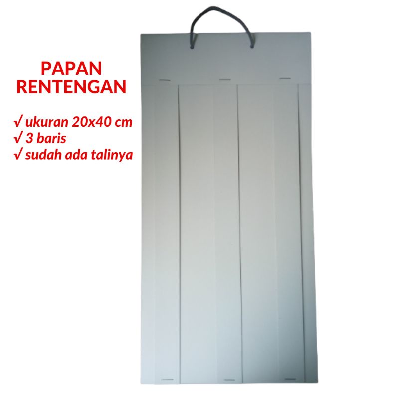 Jual PAPAN RENTENGAN BAHAN DUPLEX UKURAN 20X40 CM | Shopee Indonesia