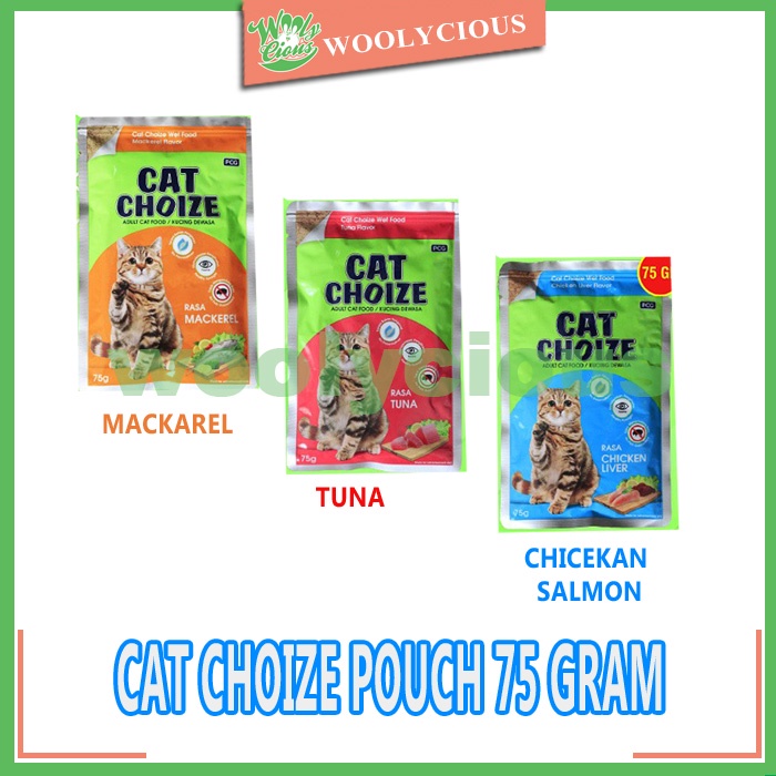 Jual Cat Choize Pouch Makanan cat food Basah Kucing Sachet Wet Food 75 ...