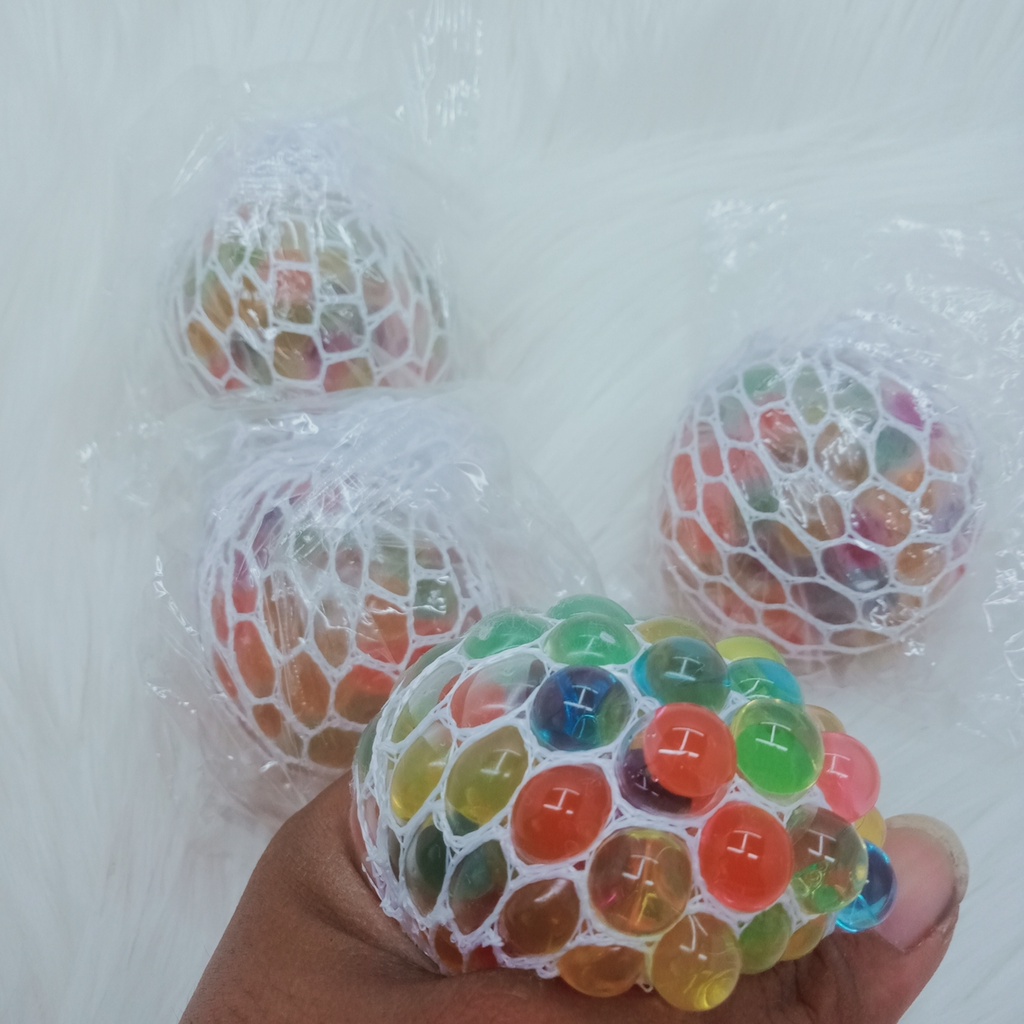 Jual Mainan Squishy Mesh Ball Anti Stress Bola Anggur Ukuran Besar ...