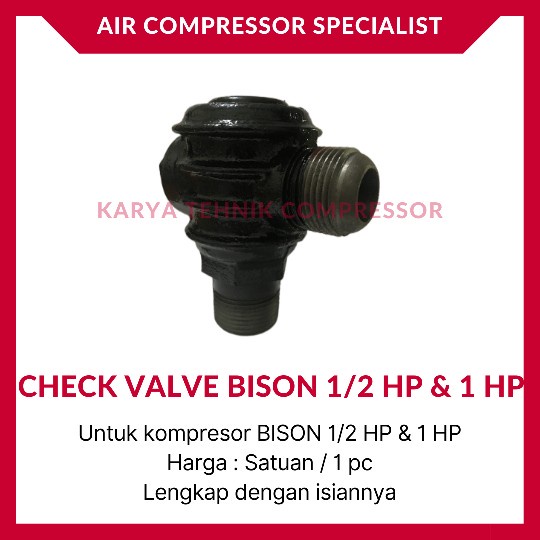 Jual Check Valve Kompresor Udara BISON 1/2 HP & 1 HP | Shopee Indonesia