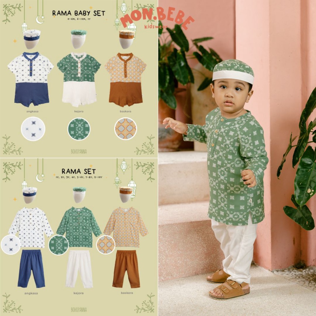 Jual BOHOPANNA - Rama Set dan Baby Set Raya Collection / Set Koko Anak | Shopee Indonesia