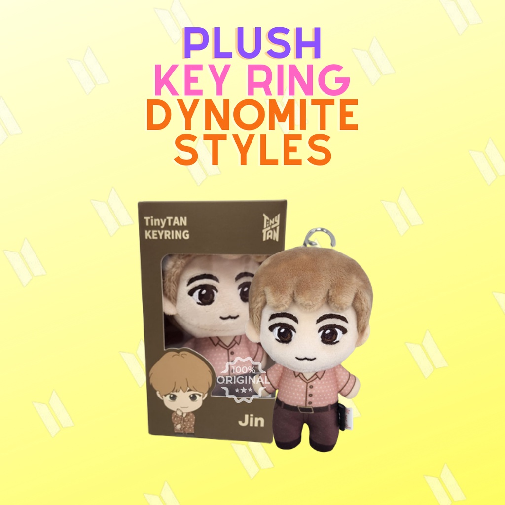 Jual Key Ring Merchandise TinyTAN Plush Toy Jin BTS Key Ring (Dynomite Version) | Shopee Indonesia