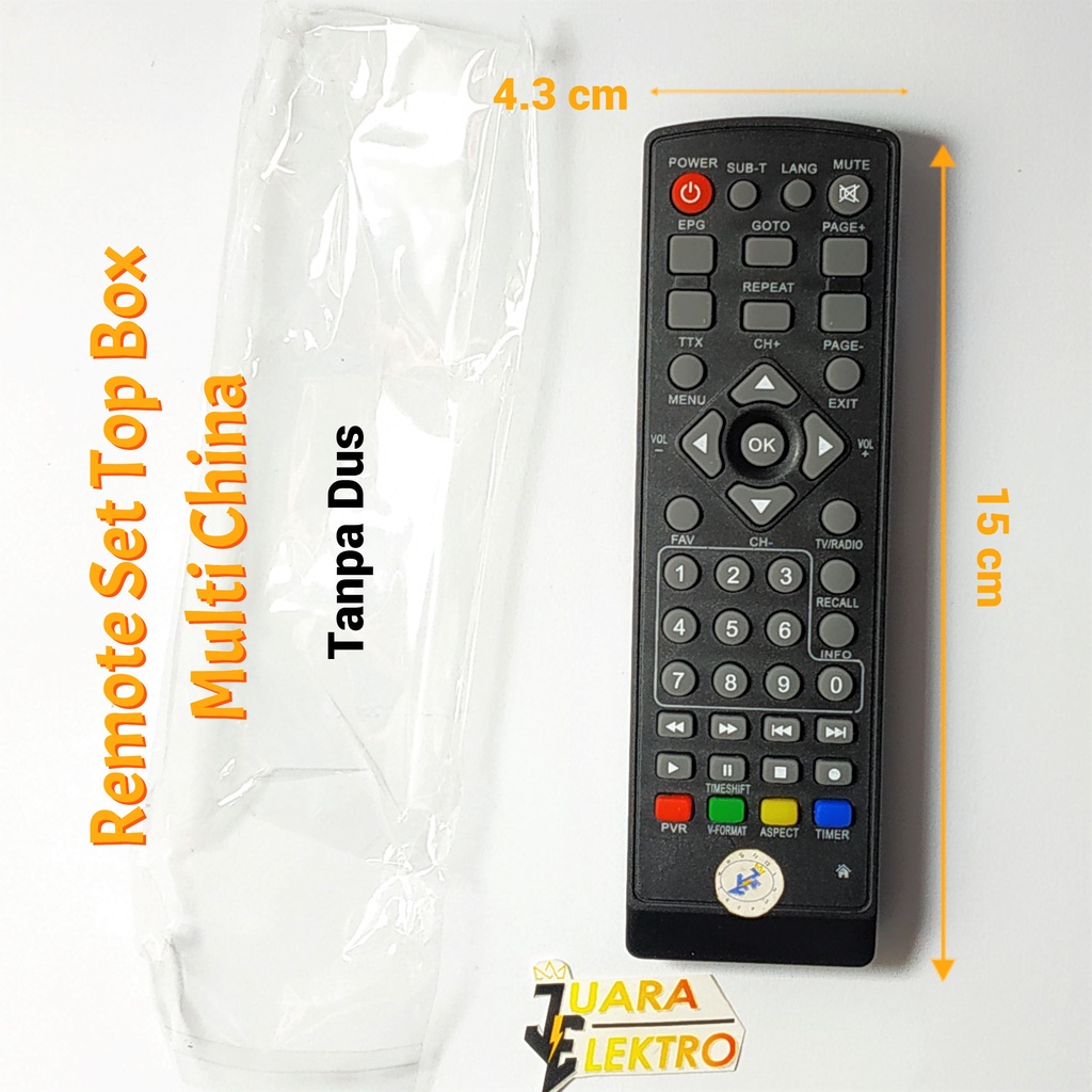 Jual Remote Set Top Box Multi China | Remote STB Universal China STB ...