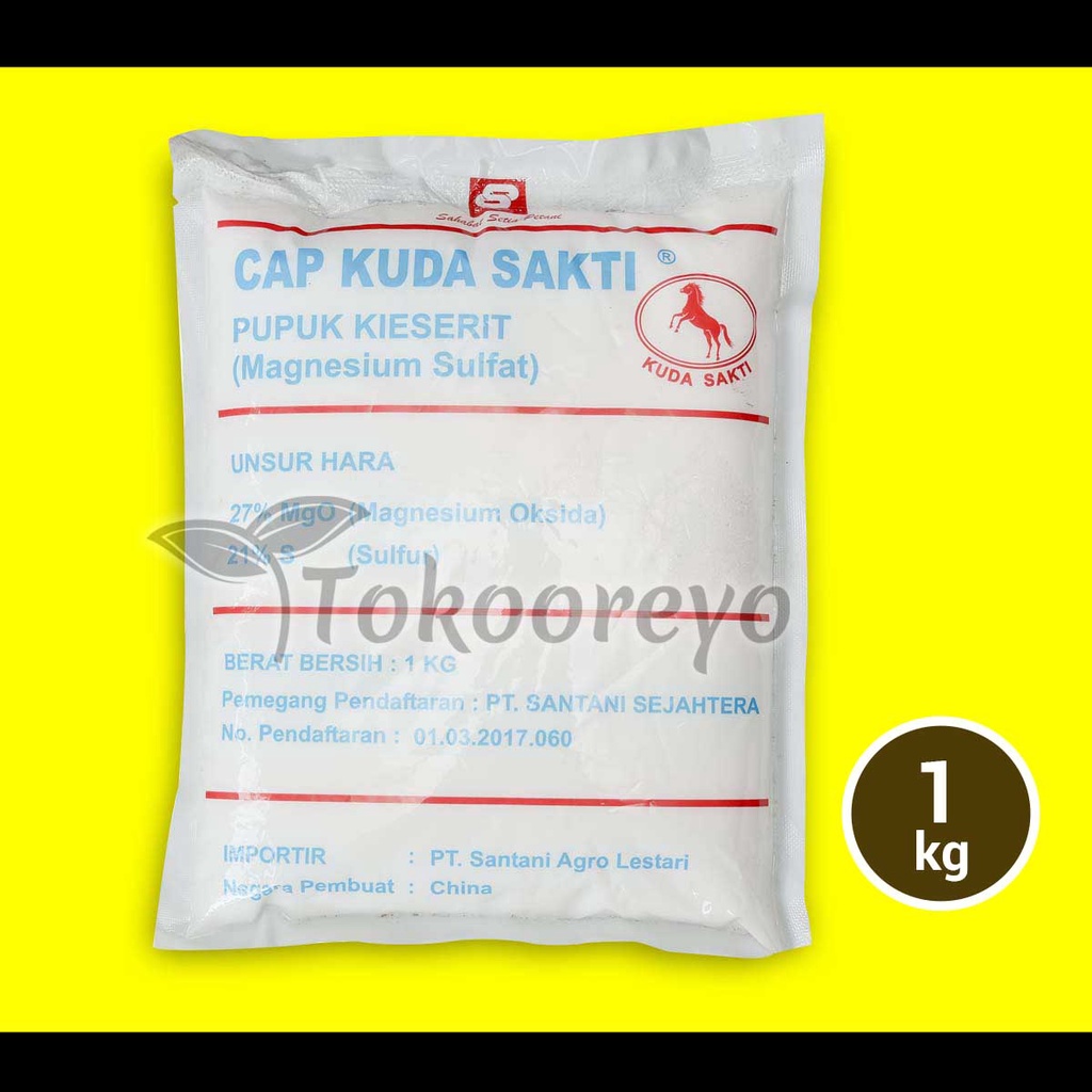 Jual PUPUK SANTANI CAP KUDA SAKTI KIESERIT 1 KG MAGNESIUM KEMASAN ...