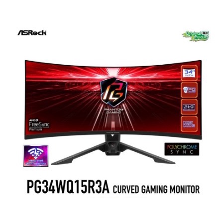Jual ASRock Phantom Gaming PG34WQ15R3A Curved Gaming Monitor II GPX ...