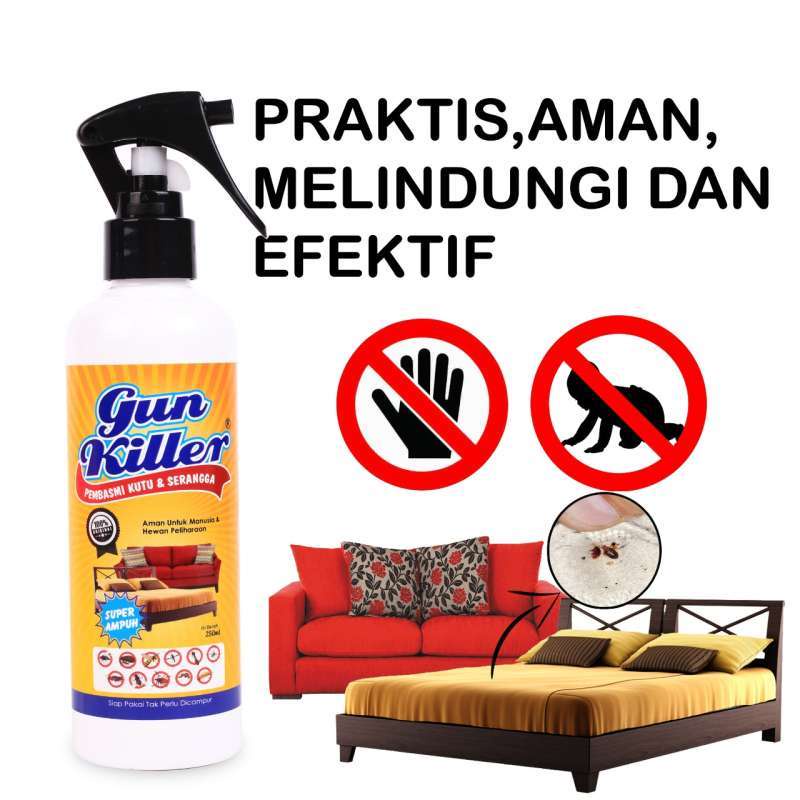 Jual CAIRAN SPRAY PEMBASMI KUTU KASUR SOFA ISI 250 ML / SEMPROTAN GUN ...