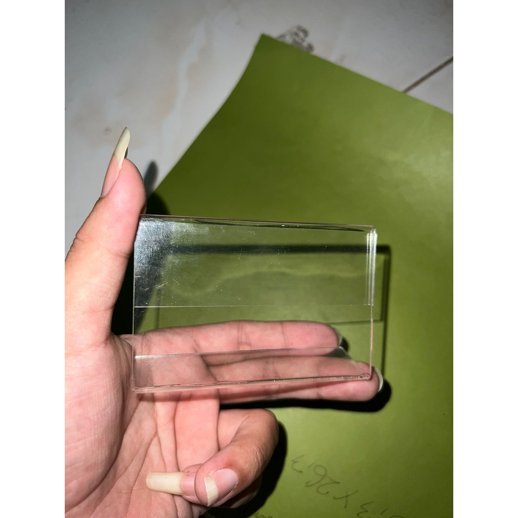 Jual price tag, name tag, Label Display stand akrilik ukuran 6 x 9 cm ...