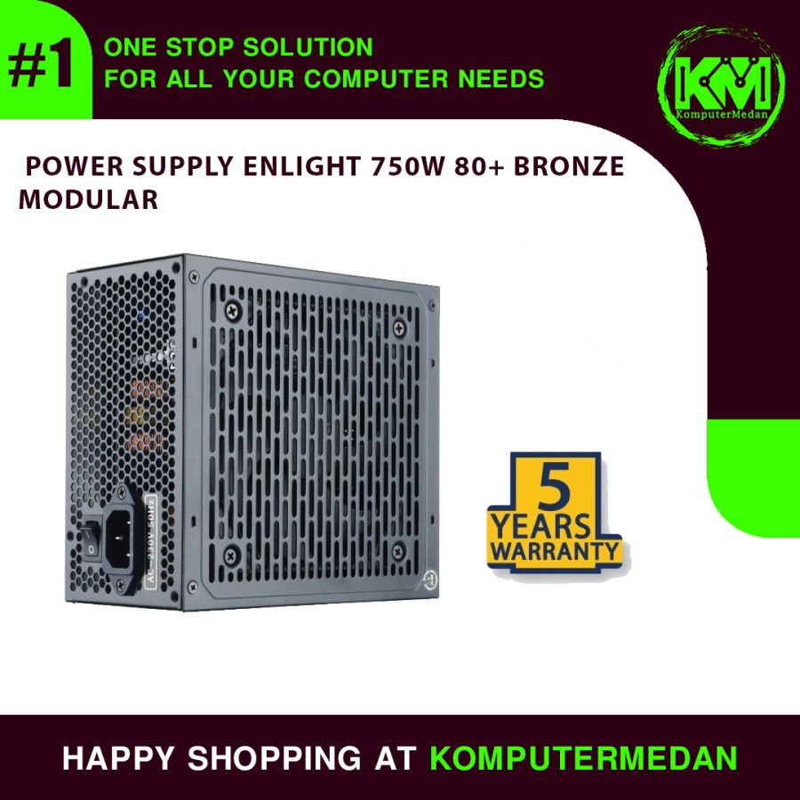 Jual Power Supply ENLIGHT 750W 80+ Bronze Modular | Shopee Indonesia