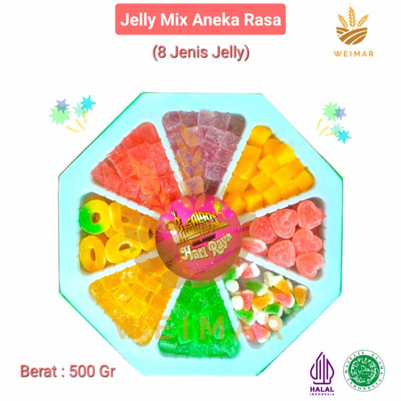 Jual PERMEN JELLY ANEKA RASA / IDUL FITRI/ segi 8 | Shopee Indonesia