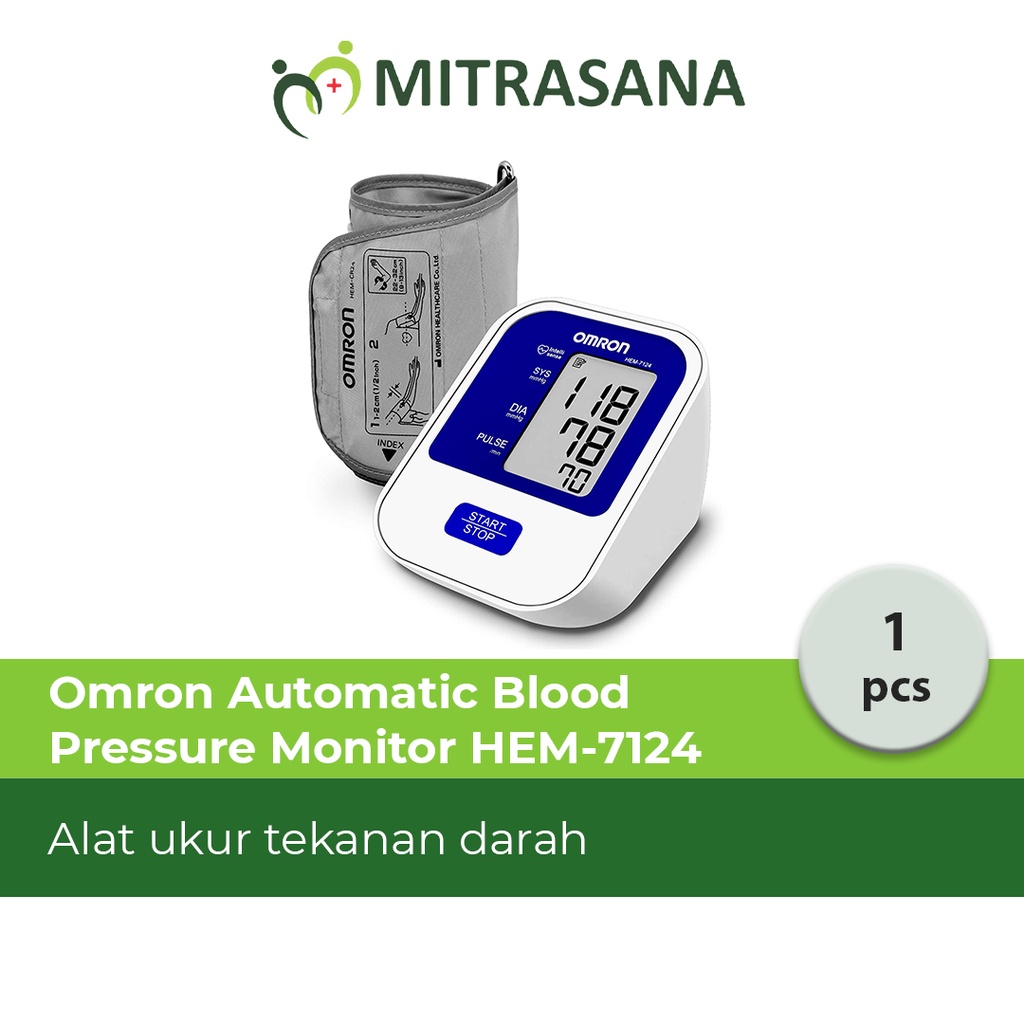 Jual OMRON AUTOMATIC BLOOD PRESSURE MONITOR HEM-7124 | Shopee Indonesia