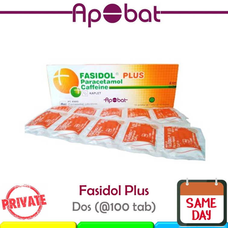 Jual - ApObat - Fasidol PLUS DUS isi 100 Tablet Obat Nyeri Pusing Demam ...
