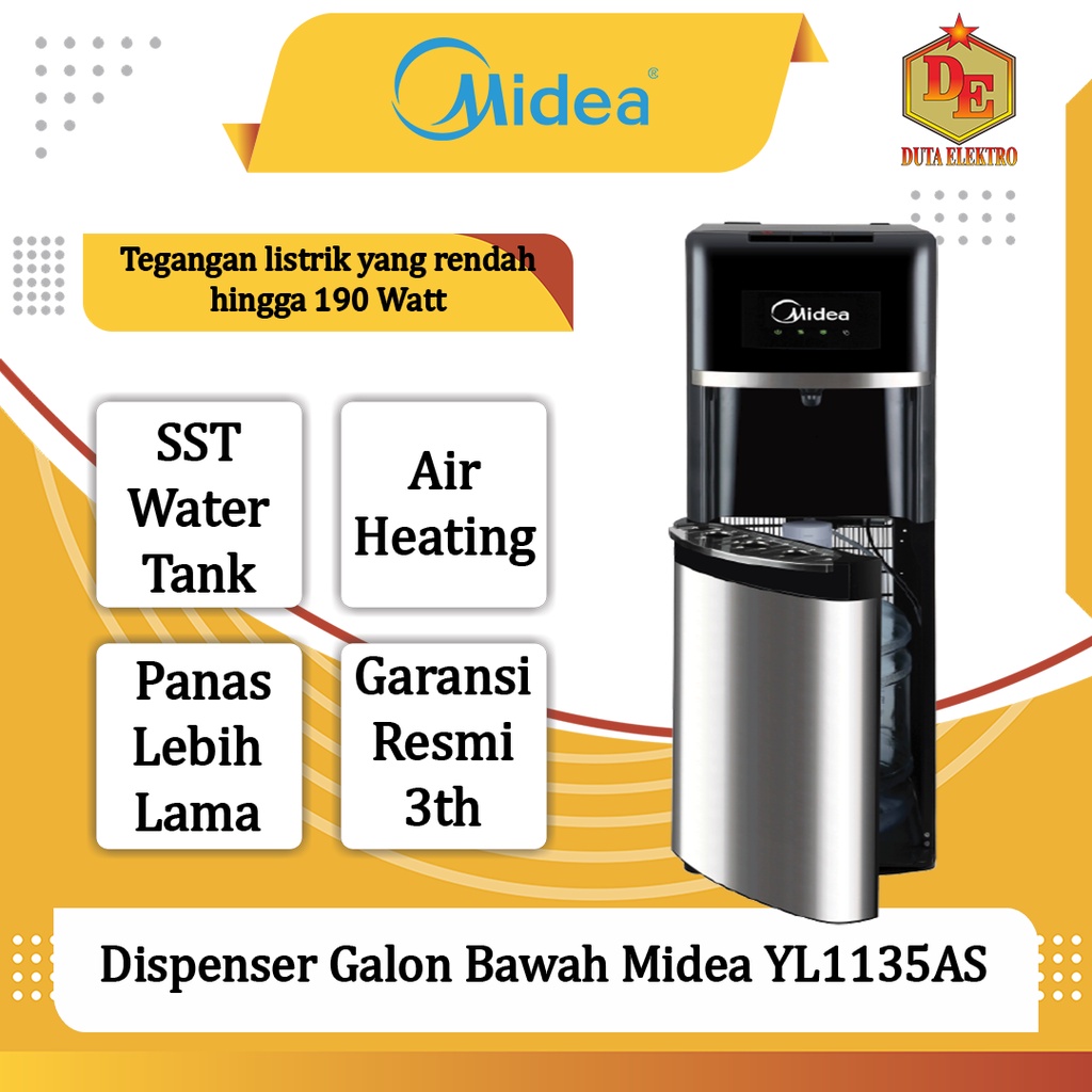Jual Dispenser Galon Bawah Midea YL1135AS | Shopee Indonesia