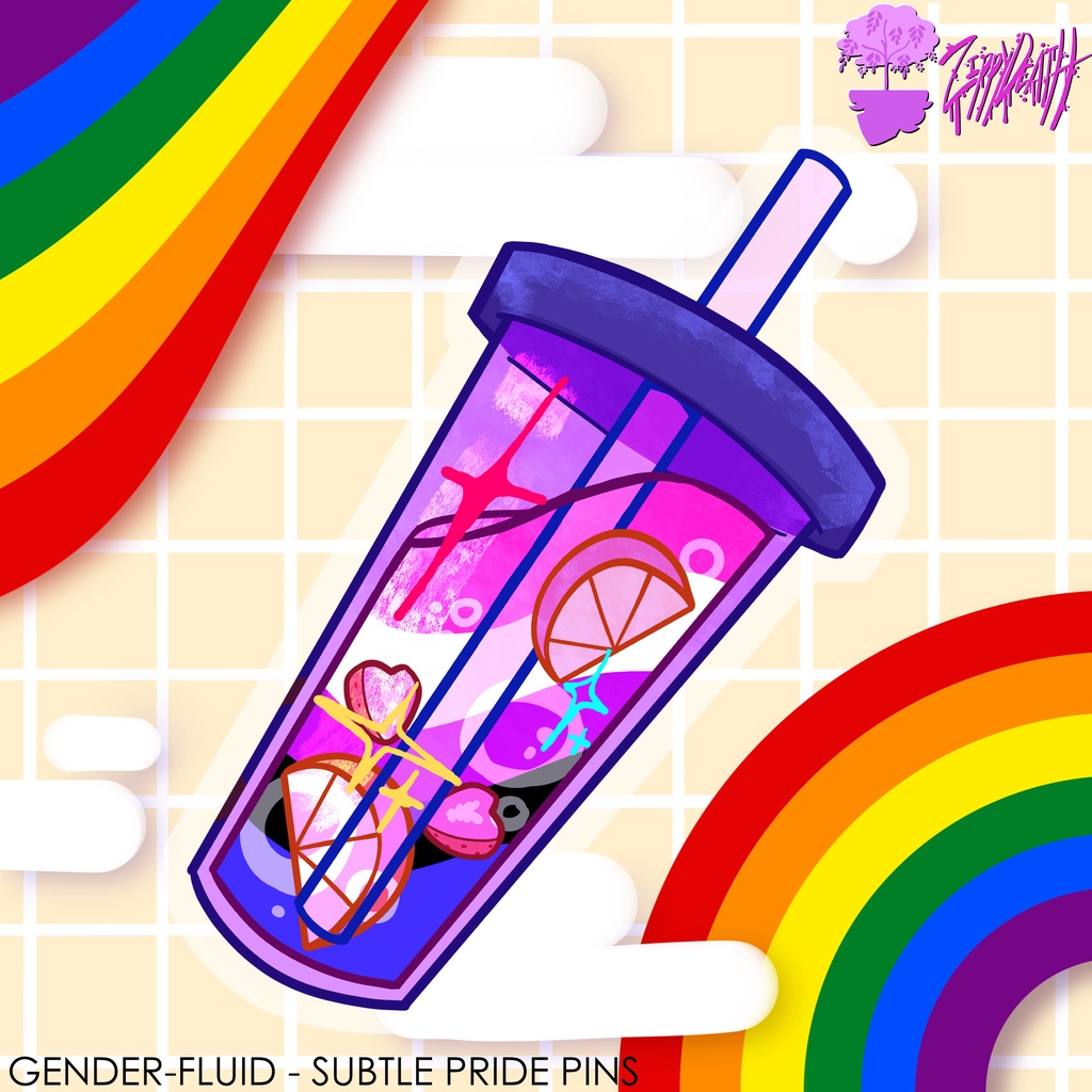 Jual Gender-Fluid - Subtle Pride Pins [ZIPPYDEATH] | Shopee Indonesia