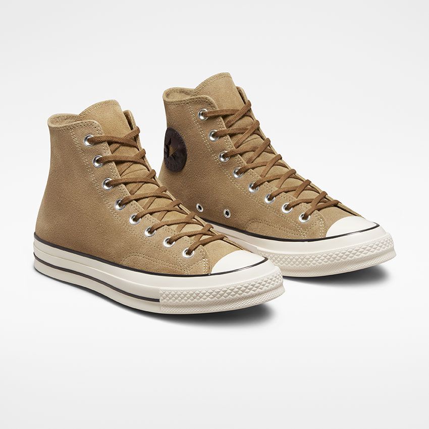 Jual Converse Chuck Taylor 70s Suede High Top Sand Dune/Egret/Black ...