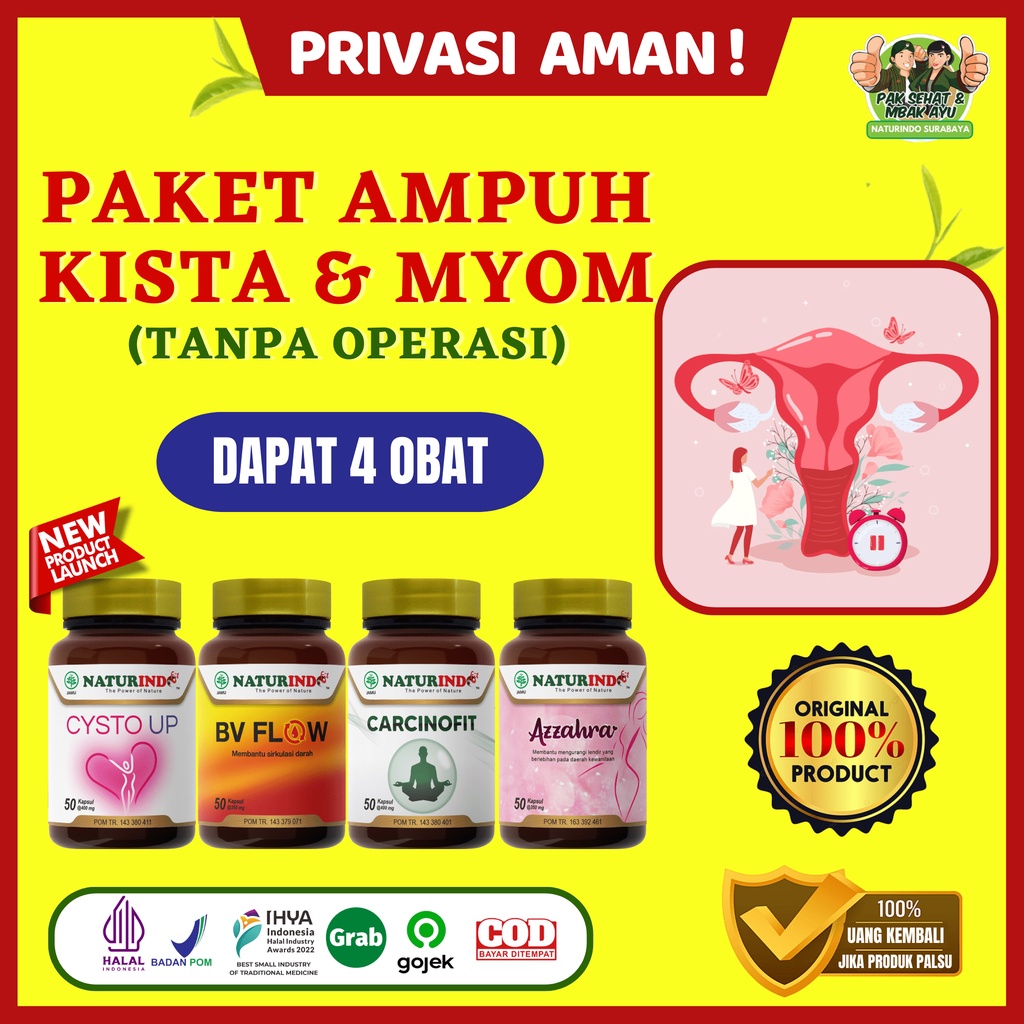 Jual Obat Kista Cysta Miom Myom Ovarium Bartholin Endometriosis ...