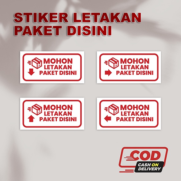 Jual STIKER MOHON LETAKAN PAKET DISINI | STIKER PAKET | STIKER PETUNJUK ...