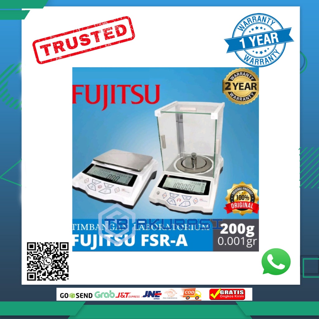 Jual Timbangan Digital Analitik Fujitsu FSR-A Laboratorium Emas 320g/0.001g lab 320g/1mg ...
