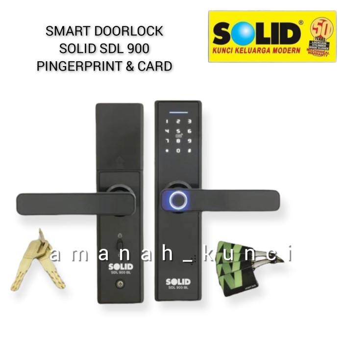 Jual Acd Smart Door Lock Solid Sdl 900 Bl | Shopee Indonesia